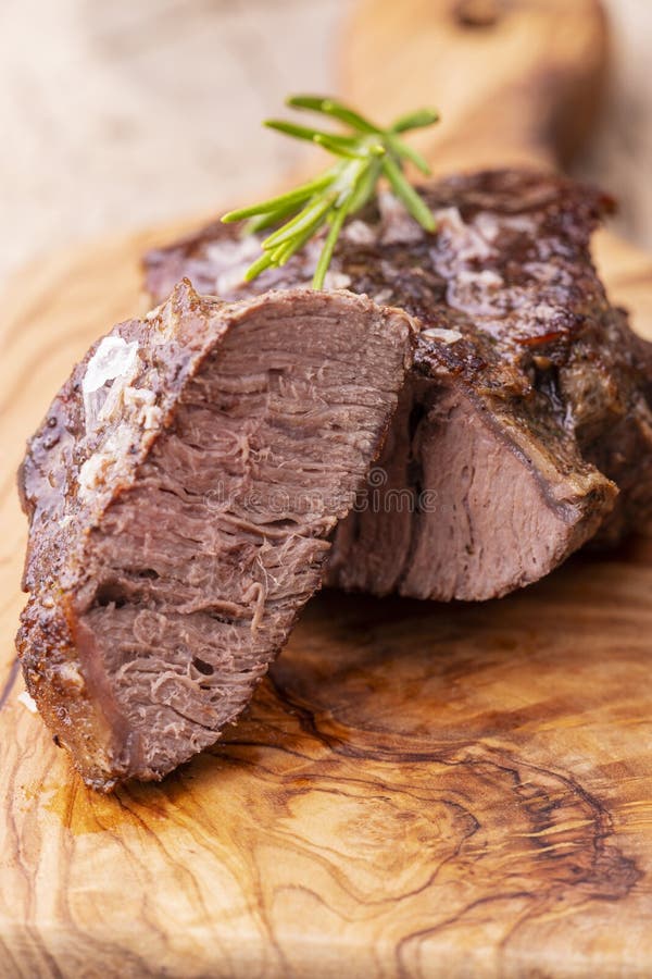 Steak stock photo. Image of herb, gourmet, medium, grey - 183182412