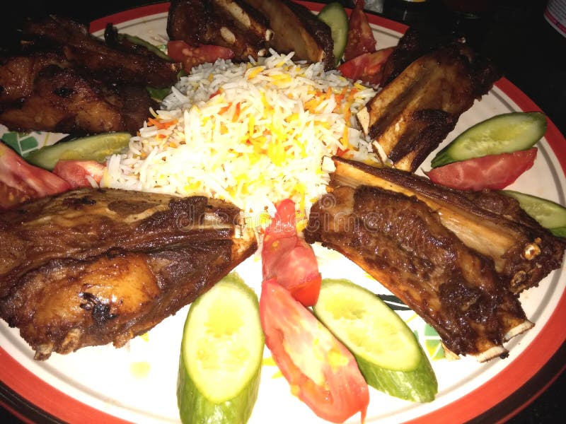 Grilled lamb chops stock image. Image of staple, homemade - 57667319