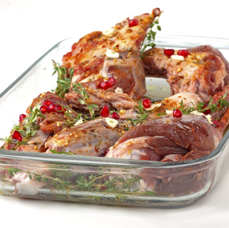 Grilled Lamb Meat with Vegetables Stock Photo - Image of fried, dish ...