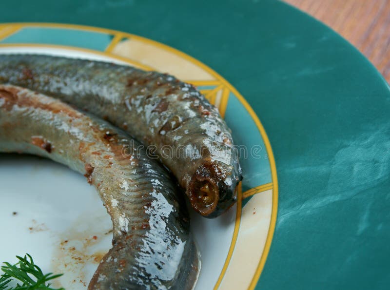 Grilled lamprey stock image. Image of fire, lamprey, eating - 49265541