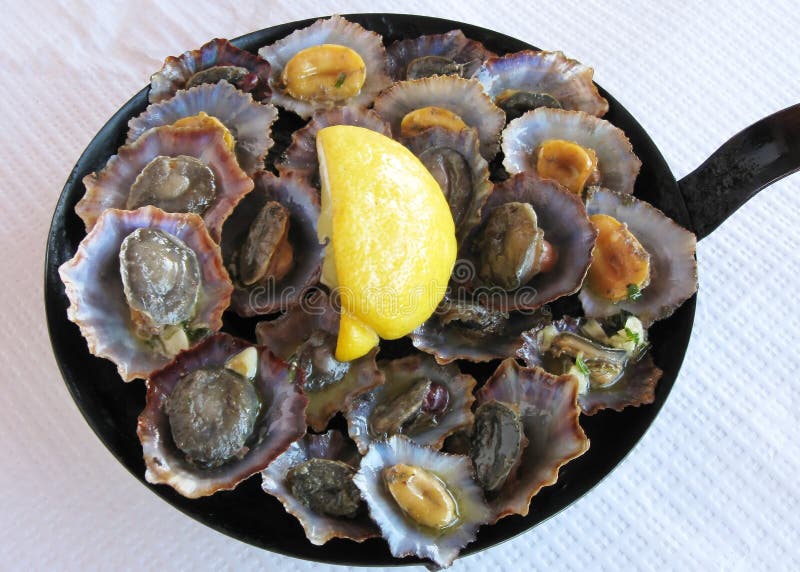 Grilled limpets stock image. Image of healthy, restaurant - 5537121