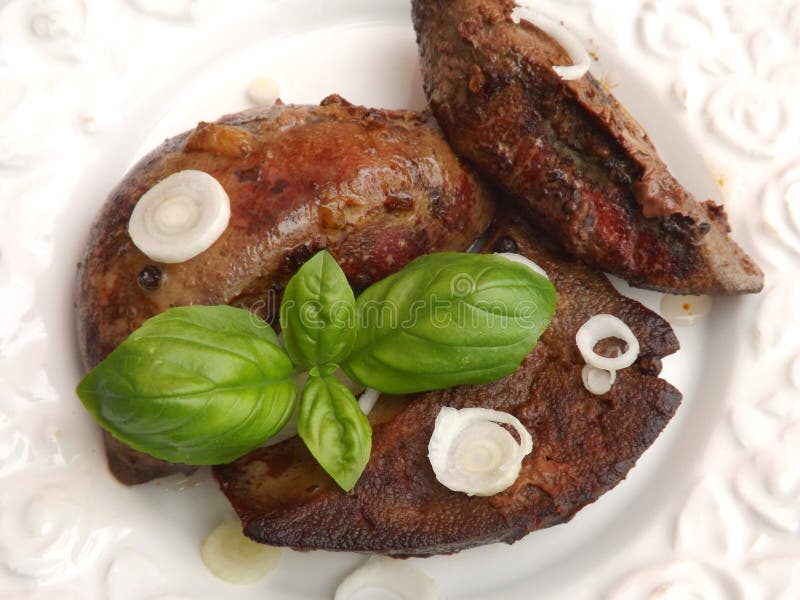 Grilled liver stock image. Image of dinner, fresh, meal - 43404725