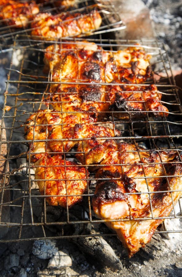 Grilled meat stock image. Image of steak, flesh, grill - 12707651