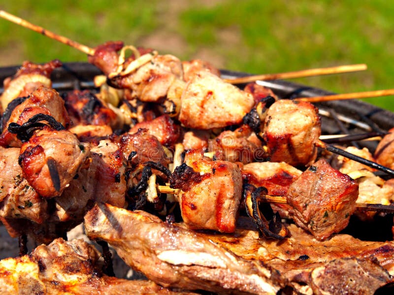 Grilled meat stock photo. Image of grilled, pork, roast - 19126022