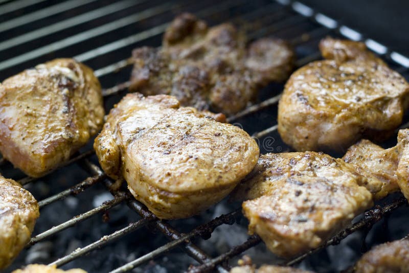 Grilled meat stock photo. Image of grilled, tasty, smoke - 22091686