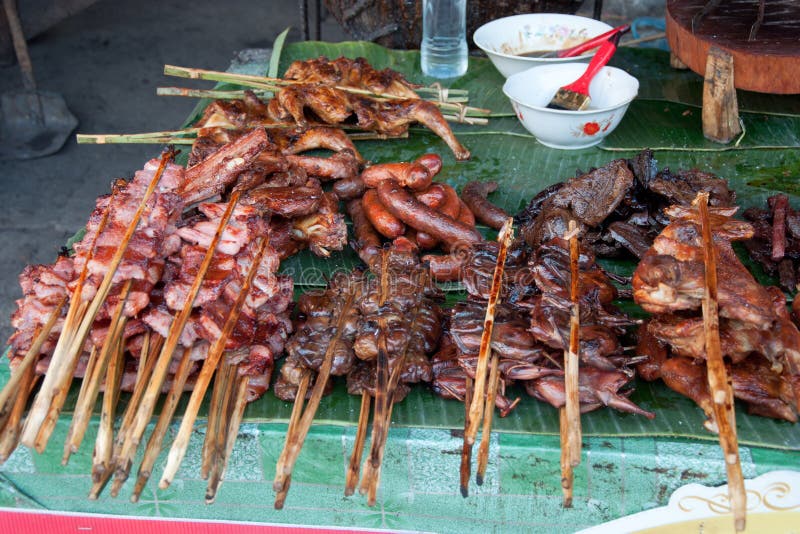 Grilled Chicken Intestine / Isaw Stock Photo - Image of intestine ...