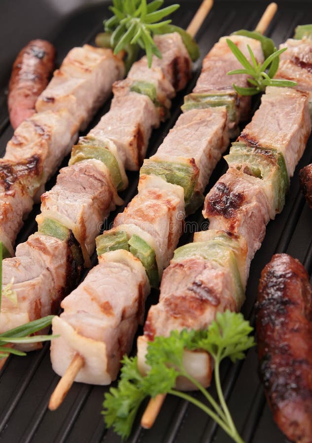 Grilled meat stock photo. Image of grilled, studio, nutrition - 25229234