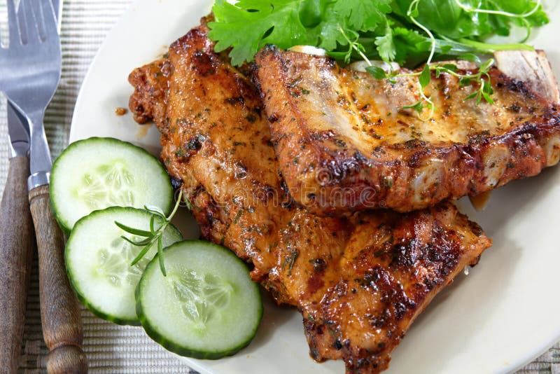 Grilled meat stock photo. Image of health, healthy, meal - 25294122