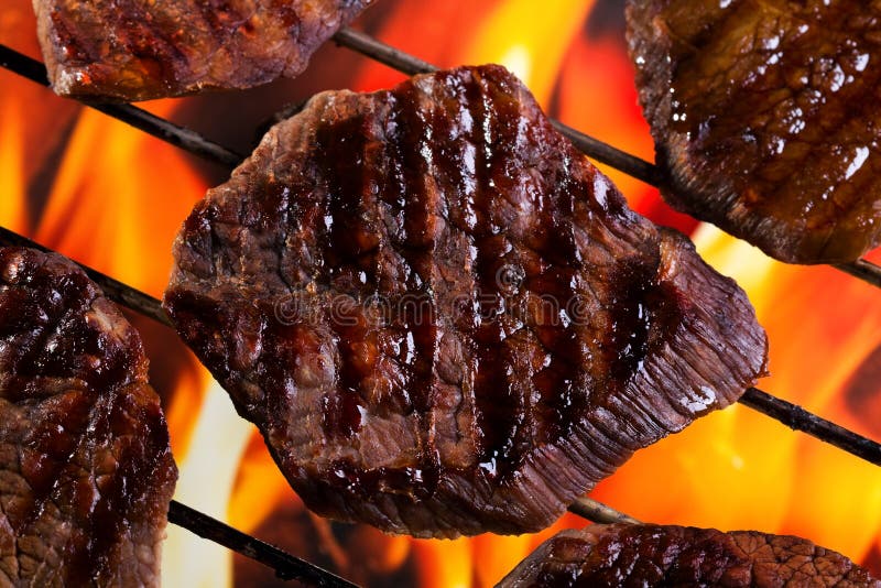 Grilled meat stock image. Image of beef, meal, meat, roasted - 26339495