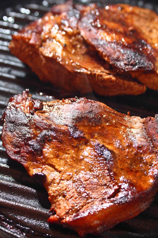 Grilled meat stock image. Image of barbecue, medium, loins - 27295471