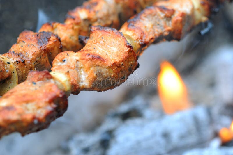 Grilled meat stock photo. Image of cook, roasted, cooking - 9327776