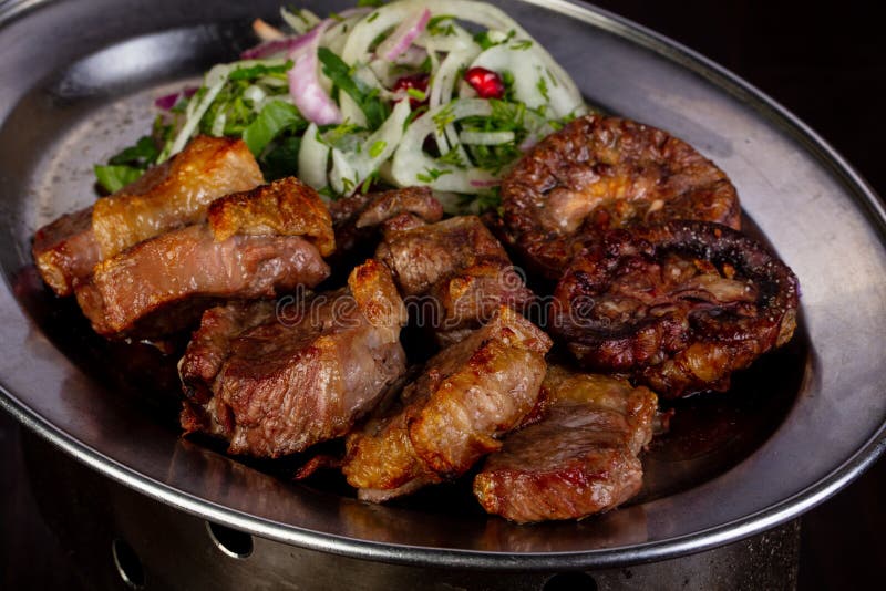 Grilled meat bbq stock image. Image of sausages, cooking - 125533257