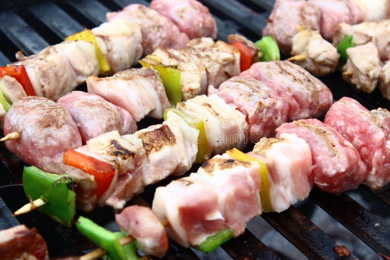 Grilled meat stock image. Image of appetite, grilling - 32749245