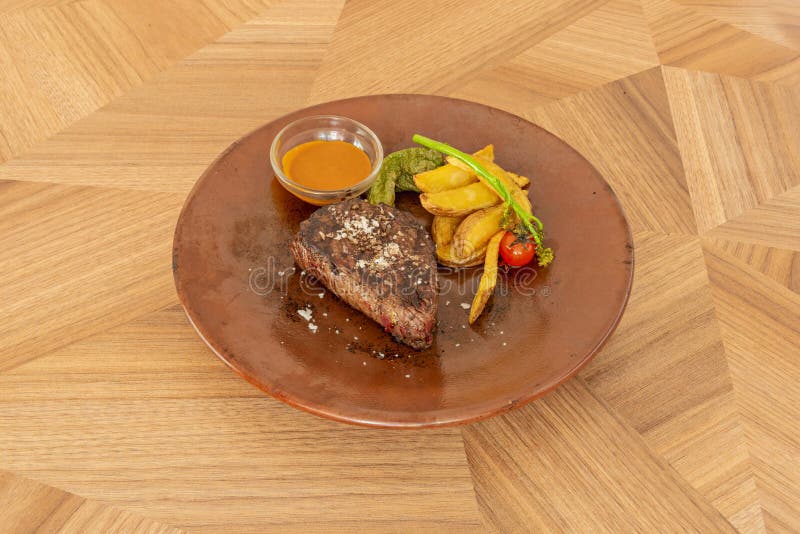 Grilled Meat Dishes are Delicious and Very Popular Stock Photo - Image ...