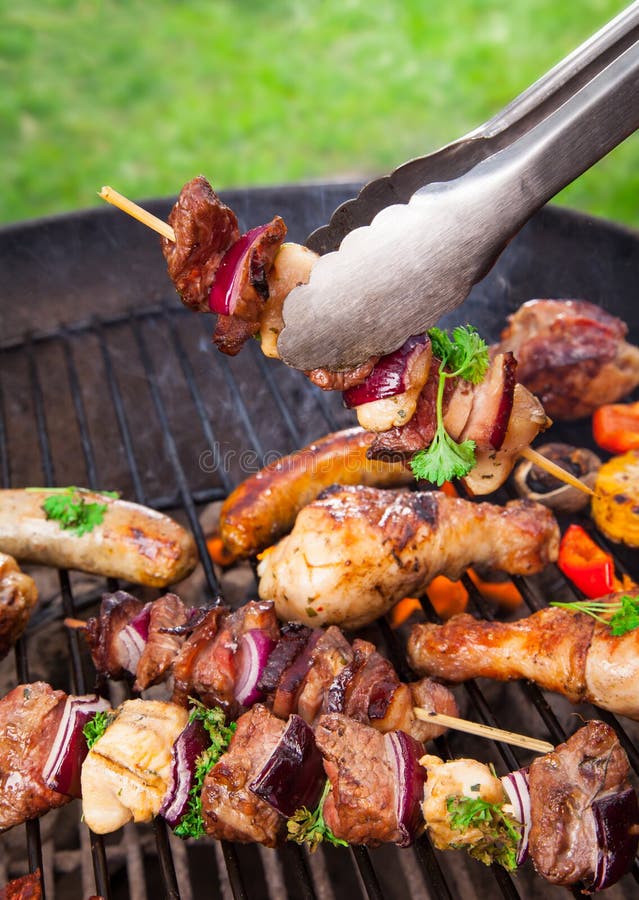 Grilled meat stock photo. Image of meat, barbecue, braai - 32398888