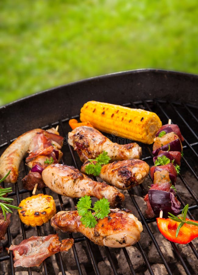 Grilled meat stock photo. Image of food, barbeque, closeup - 32399598