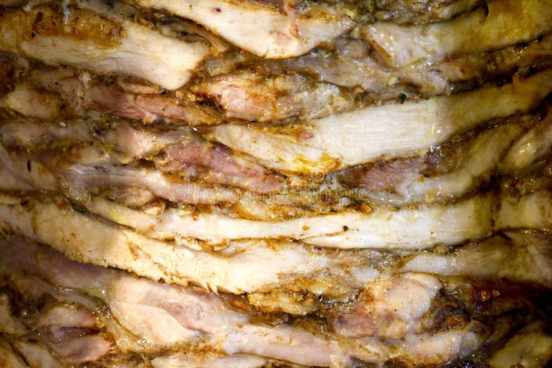 Grilled Meat for Kebab Background Stock Photo - Image of gyros, beef ...