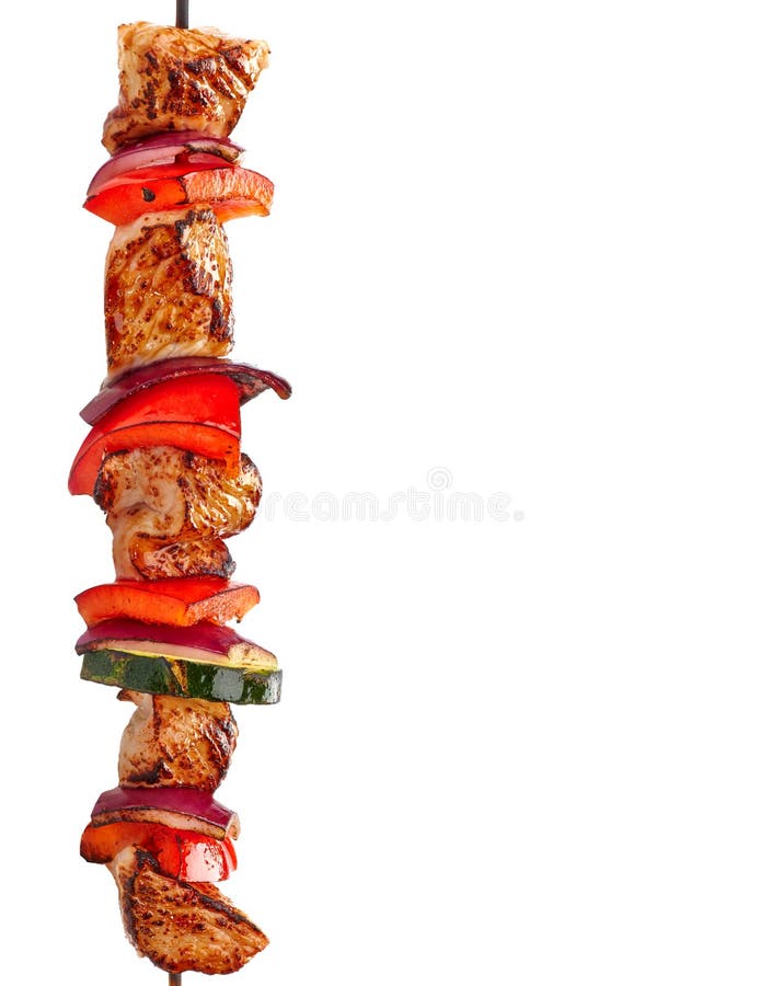 Grilled meat kebab stock image. Image of background, dining - 31694437
