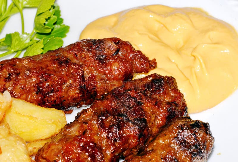 Meat rolls in oven stock image. Image of luncheon, hash - 108658087