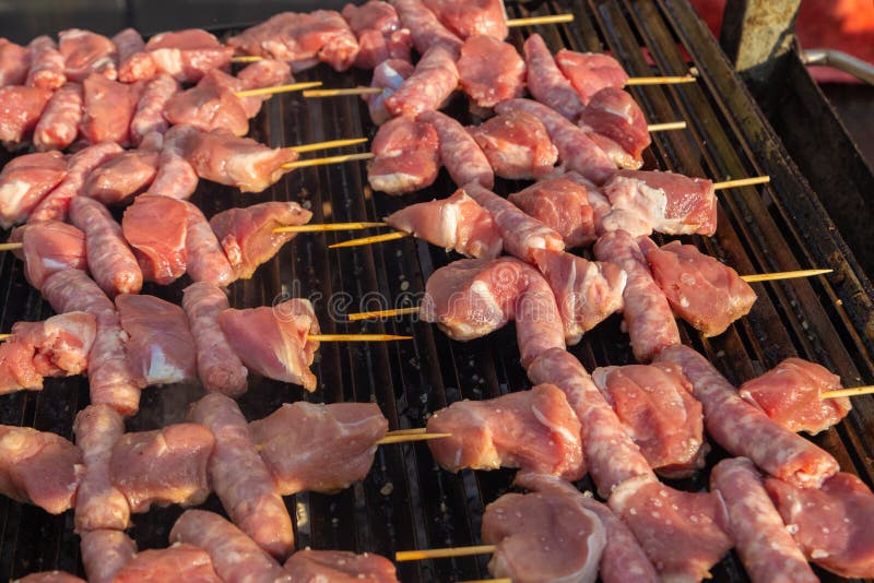 Grilled Meat Typical Italian Products Stock Image - Image of kitchen ...