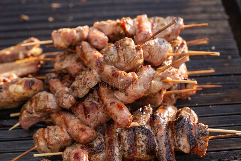 Grilled Meat Typical Italian Products Stock Image - Image of olive ...