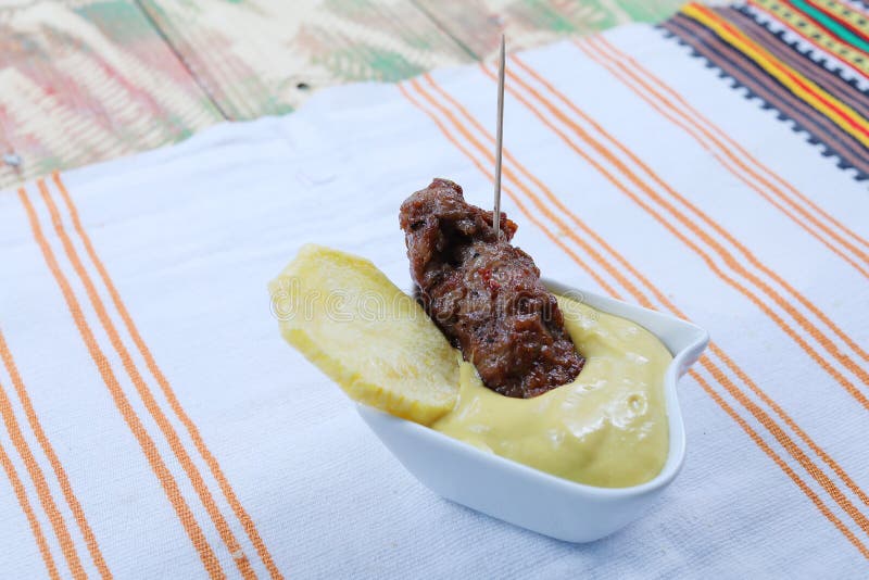 Grilled Minced Meat Rolls with Fried Potatoes Stock Photo - Image of ...