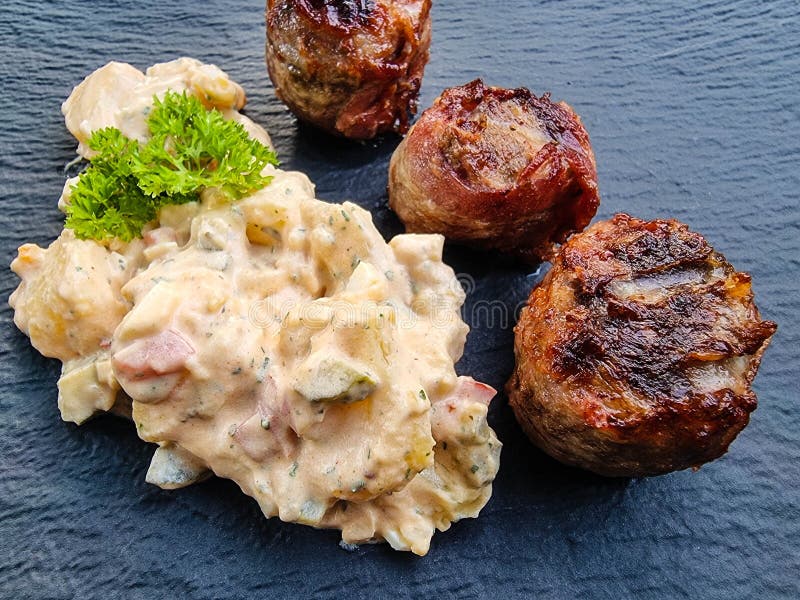 Grilled moink balls stock image. Image of meatball, cooked - 258726103