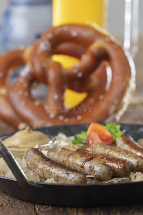 Grilled Nuremberger Bratwurst Stock Image - Image of deutschland ...