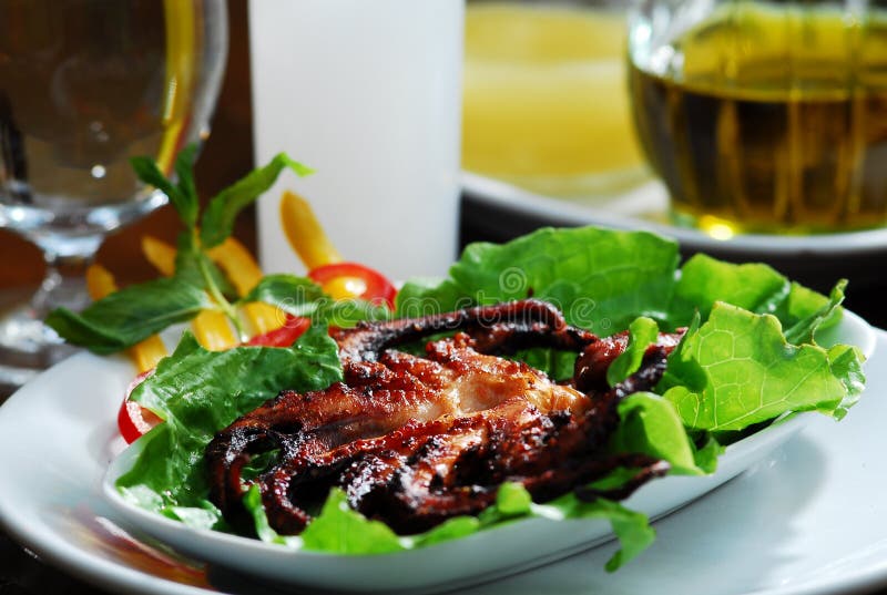 Grilled octopus stock image. Image of lunch, turkey, restaurant - 8071205