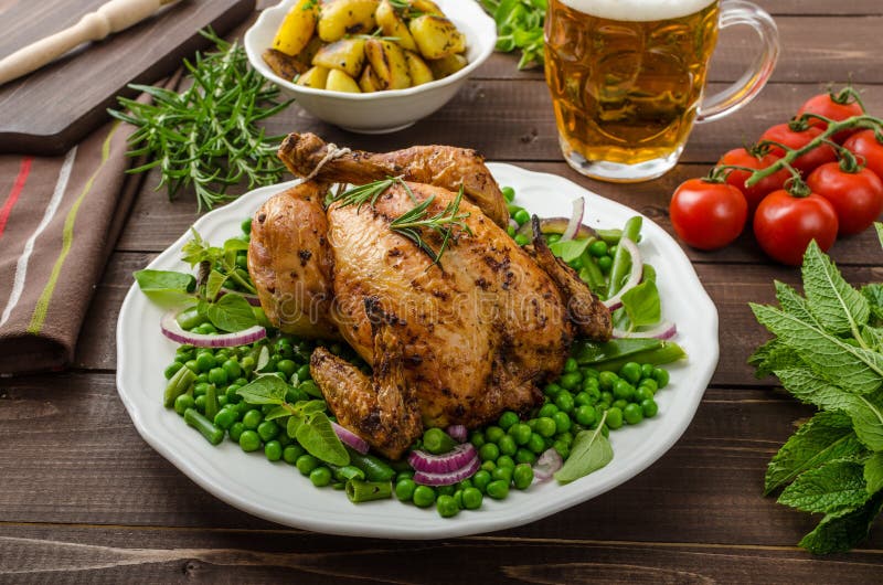 Grilled Organic Bio Chicken Stock Photo - Image of czech, chicken: 55393054