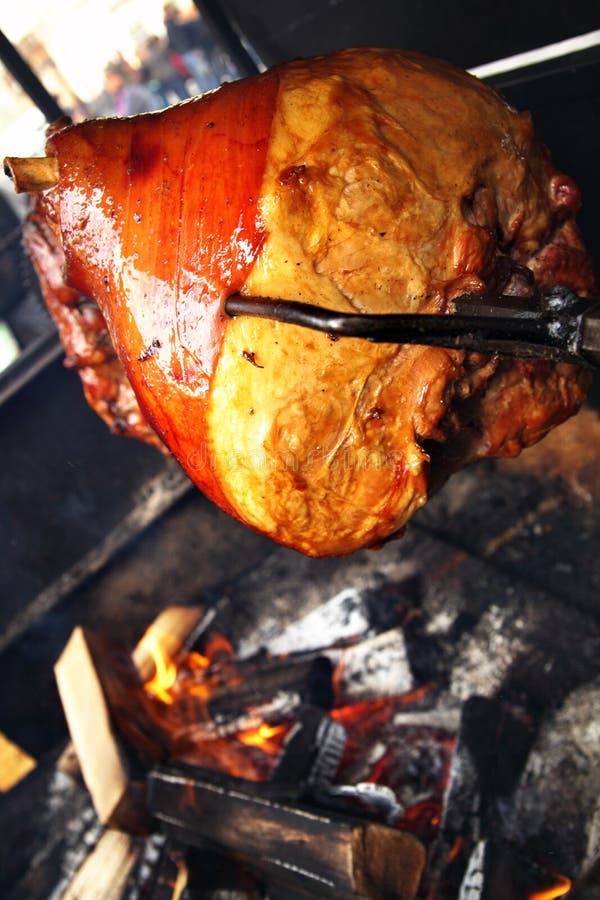 Grilled pig leg stock photo. Image of menu, dish, meat - 11780762