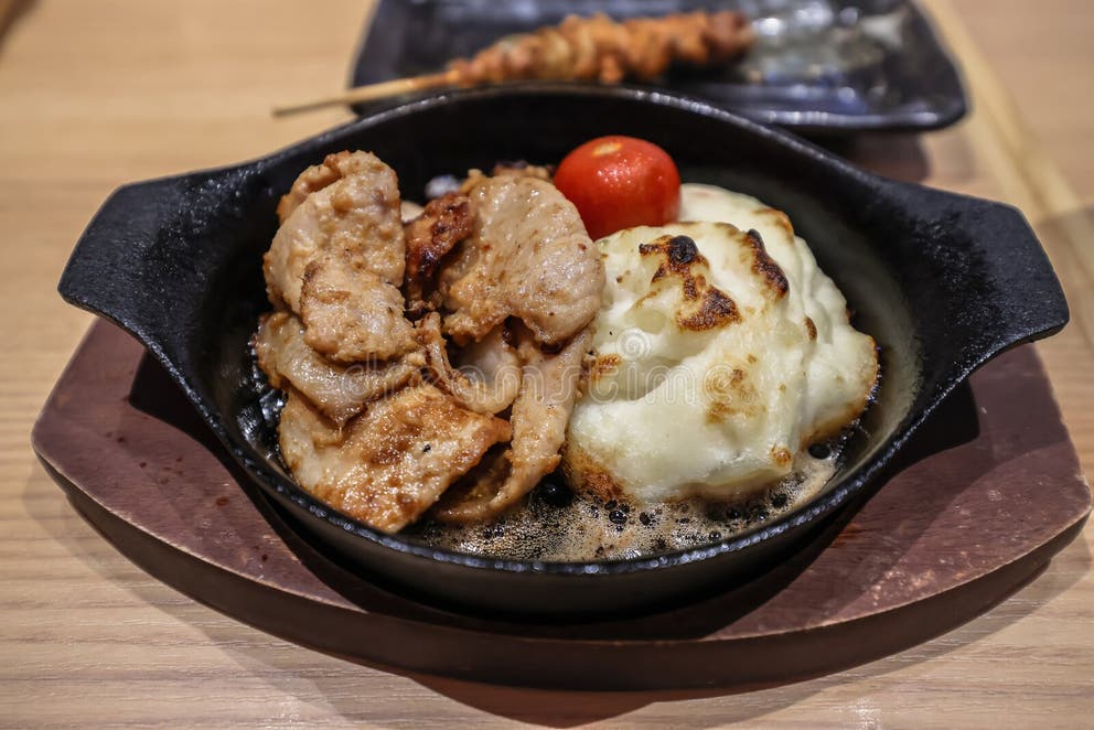 The Grilled Pork and Grilled Chicken Set Stock Image - Image of life, freshness: 321268985