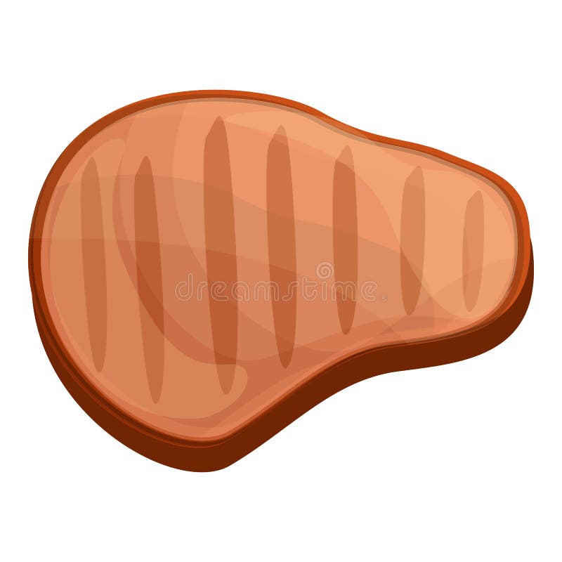 Grilled Pork Icon, Cartoon and Flat Style Stock Vector - Illustration ...