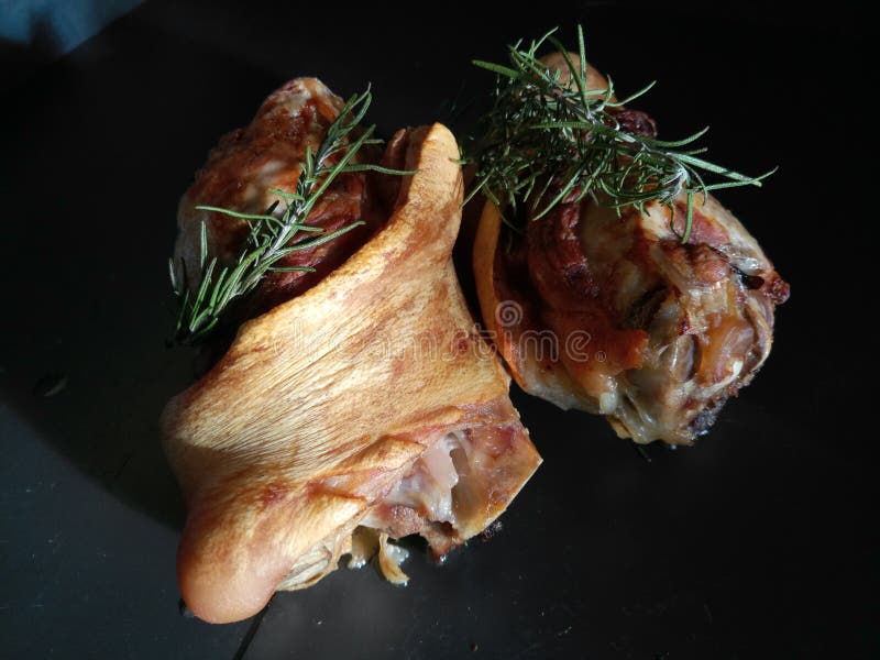 Grilled pork knuckle stock image. Image of knuckle, pork - 110151039