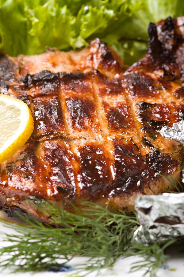 Grilled pork meat stock photo. Image of juicy, marinated - 21176886
