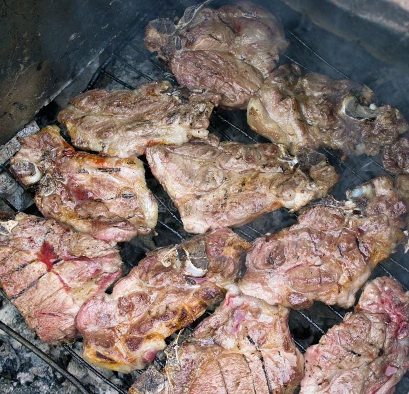 Grilled pork meat stock photo. Image of gourmet, pepper - 46928670
