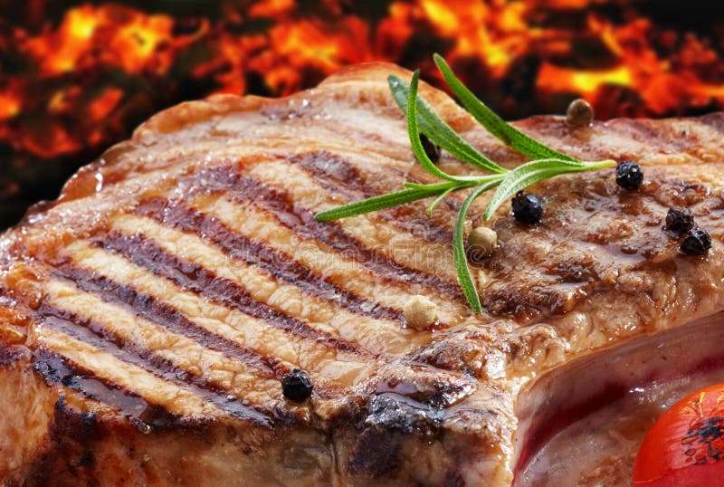 Grilled pork meat stock image. Image of cuisine, pork - 31468687