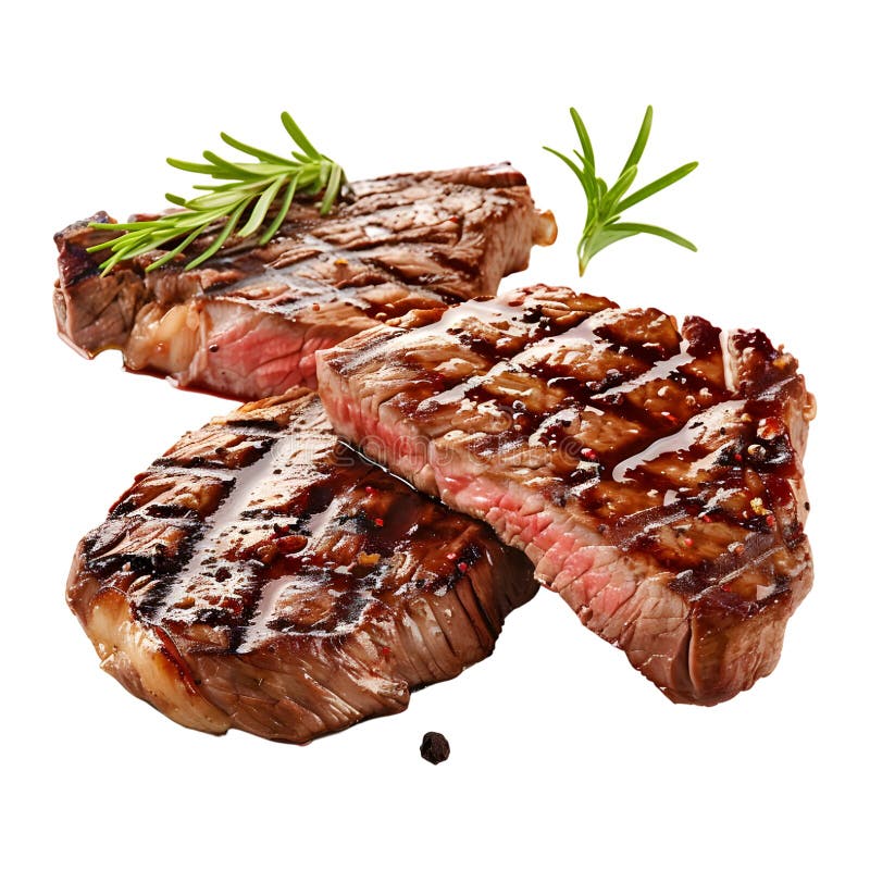Grilled Pork Meat Slices on Transparent Background - Ai Generated Stock ...