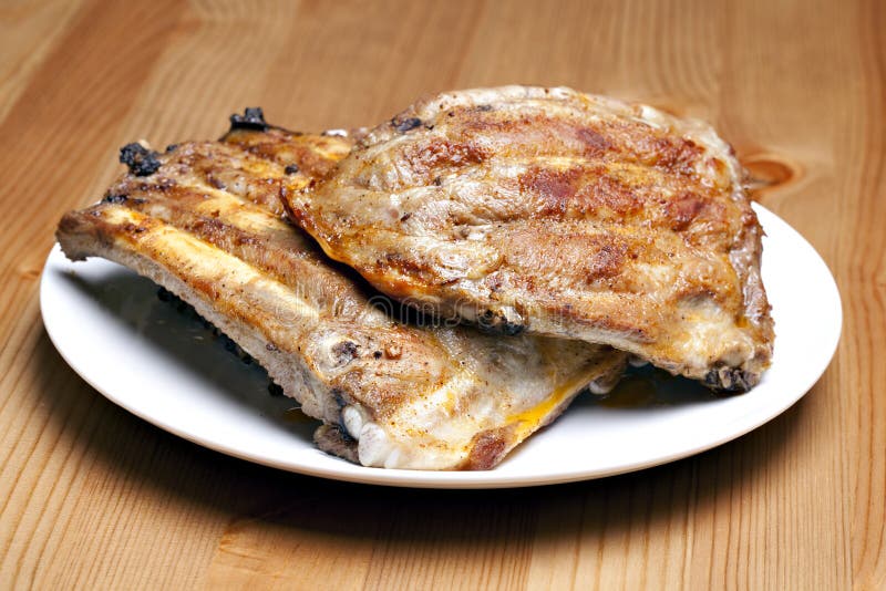 Grilled pork ribs stock photo. Image of delicious, barbeque - 14510014