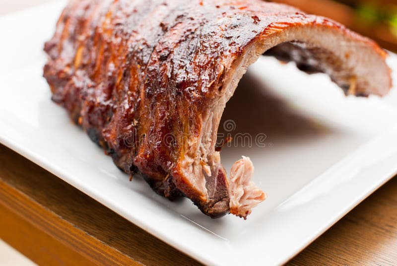 Grilled pork ribs stock photo. Image of grilled, isolated - 32435260