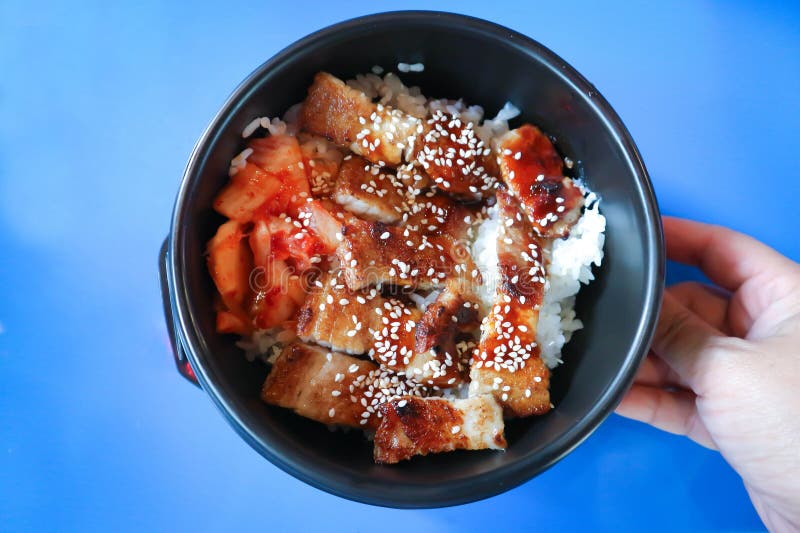 Grilled Pork with Sesame , Pork and Rice or Korean Grilled Pork and ...