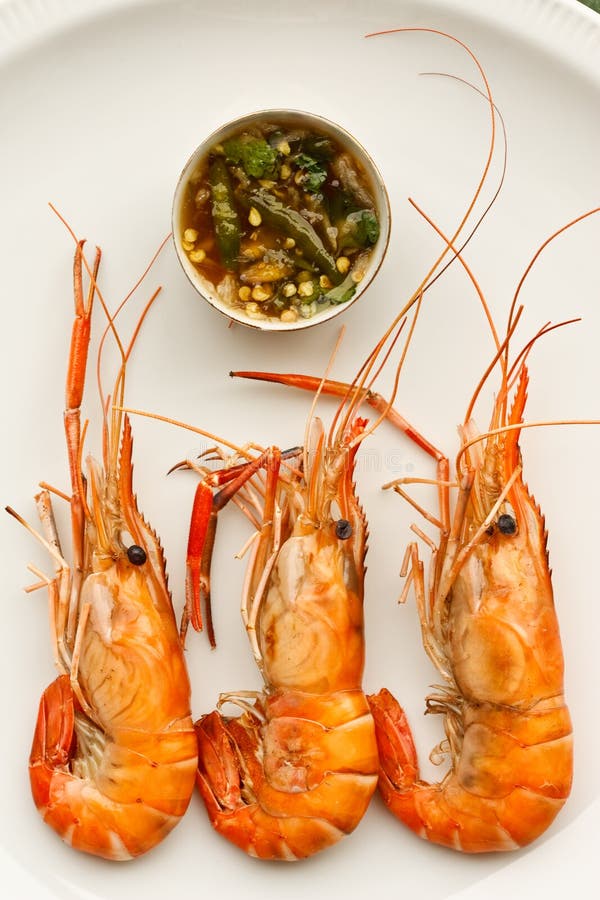 Grilled prawn stock image. Image of closeup, white, barbecue - 18852167