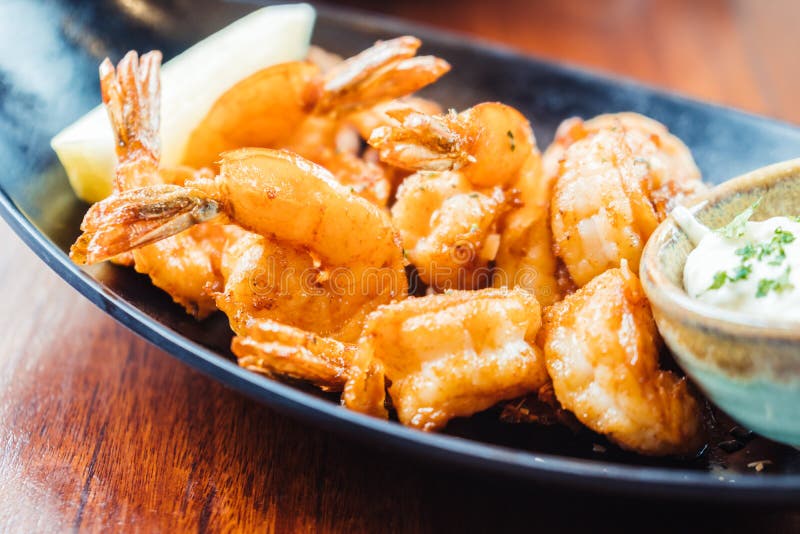 Grilled Prawn and Shrimp Steak Stock Photo - Image of dinner, meal ...