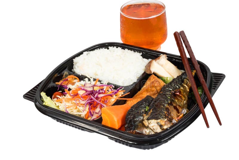 Grilled Saba Soy Sauce, Japanese Cuisine Stock Photo - Image of carrot ...