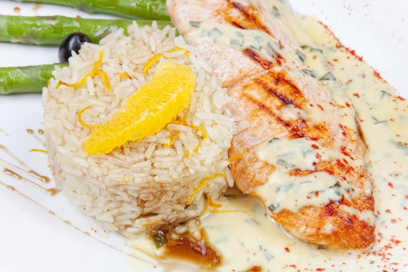 Grilled salmon stock image. Image of omega3, barbecued - 49908707