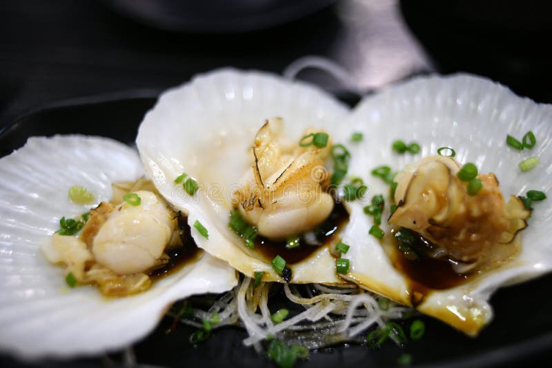 Hotate Zuke Sashimi, Japan Food Stock Photo - Image of food, bowl ...