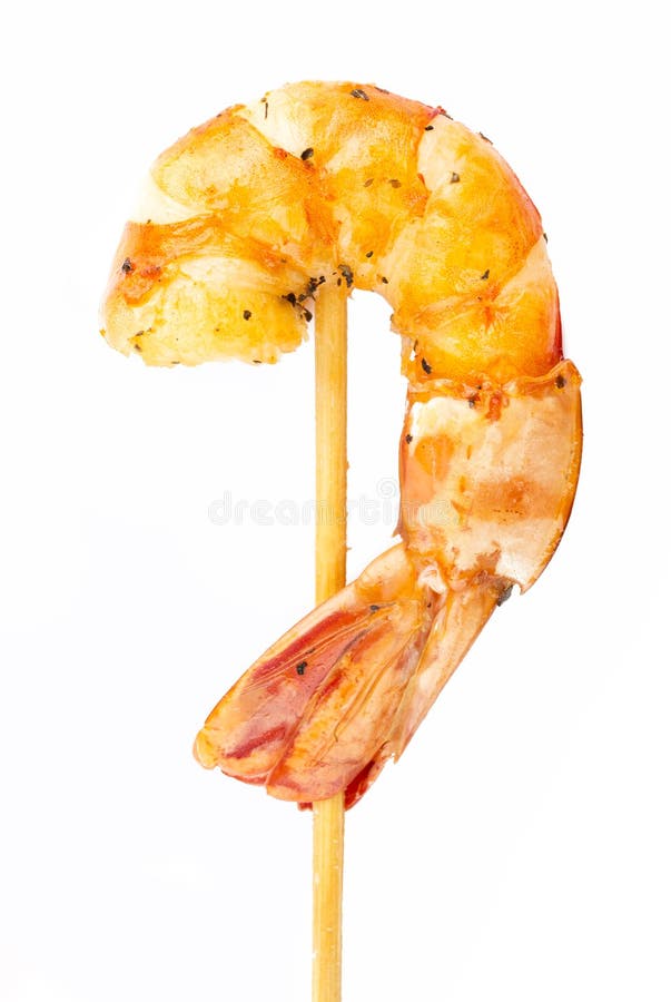 Grilled shrimp on stick stock photo. Image of crispy - 33557682