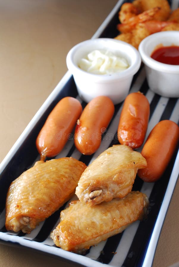 Grilled snack platter stock image. Image of food, grilled - 25903347