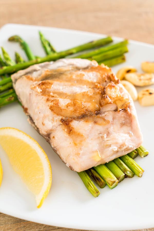 Grilled snapper fish steak stock image. Image of parrotfish - 104581523