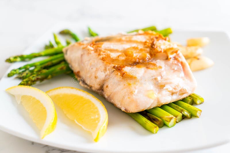 Grilled snapper fish steak stock image. Image of filet - 104719937